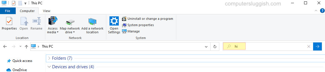 Clear File Explorer Search History In Windows - ComputerSluggish