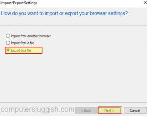 How To Export & Import Your Internet Explorer Bookmarks - ComputerSluggish