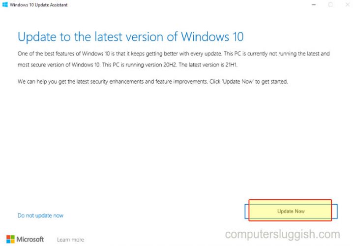 How To Manually Download Windows 10 21h1 Update - ComputerSluggish