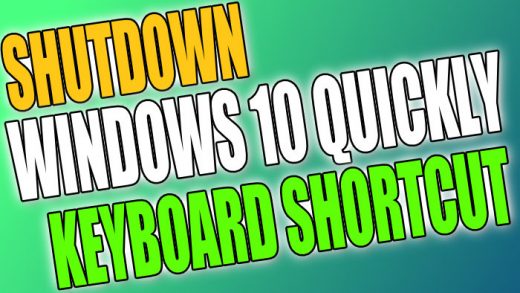Fastest Way To Shut Down Windows 10 Using Keyboard Shortcut ...