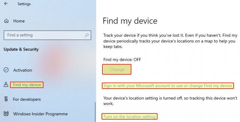 How To Enable Find My Device In Windows 10 - ComputerSluggish