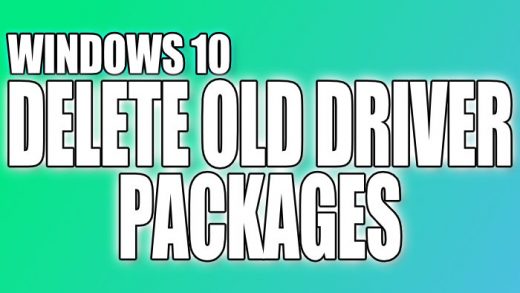 How To Delete Old Device Driver Packages In Windows 10 - ComputerSluggish