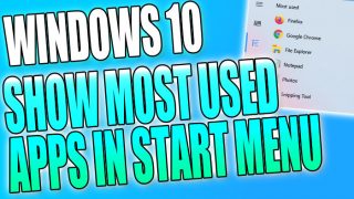 How To Show Your Most Used Apps In The Windows 10 Start Menu ...