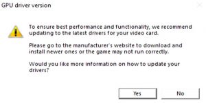 COD Warzone Video Drivers Out Of Date Warning Message On PC ...