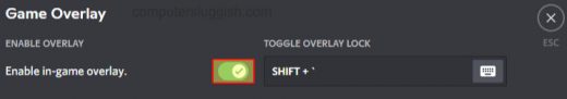 How To Enable Discord In-Game Overlay On PC - ComputerSluggish