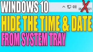 How To Hide The Clock & Date In Windows 10 - ComputerSluggish