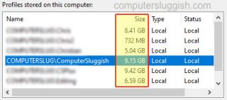 View How Much Space User Profiles Are Using In Windows 10 ...
