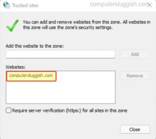 How To Add Trusted Sites To Edge In Windows 11 - ComputerSluggish