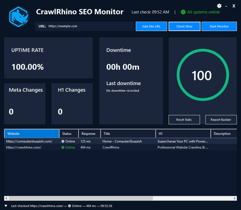 CrawlRhino SEO Monitor Pro Checkout - ComputerSluggish